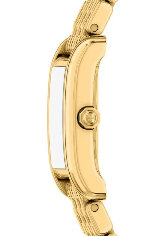 Tory Burch Eleanor Tiger's Eye Bracelet Watch