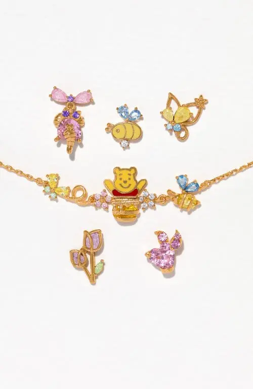 GIRLS CREW Winnie The Pooh Charm Bracelet With Cubic Zirconia