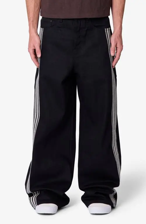 Mnml Rave Side Stripe Relaxed Leg Jeans