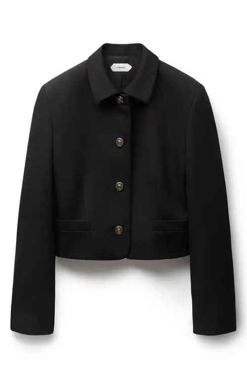 Versace Wool Grain De Poudre Jacket