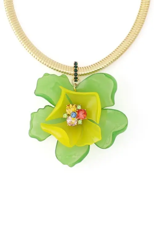 Kurt Geiger Resin Floral Collar Necklace