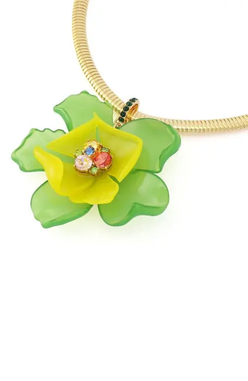 Kurt Geiger Resin Floral Collar Necklace