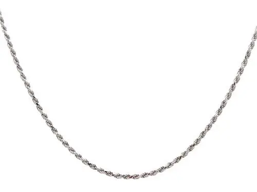 ANCONA JEWELRY Sterling Rope Chain Necklace, -inch - Silver