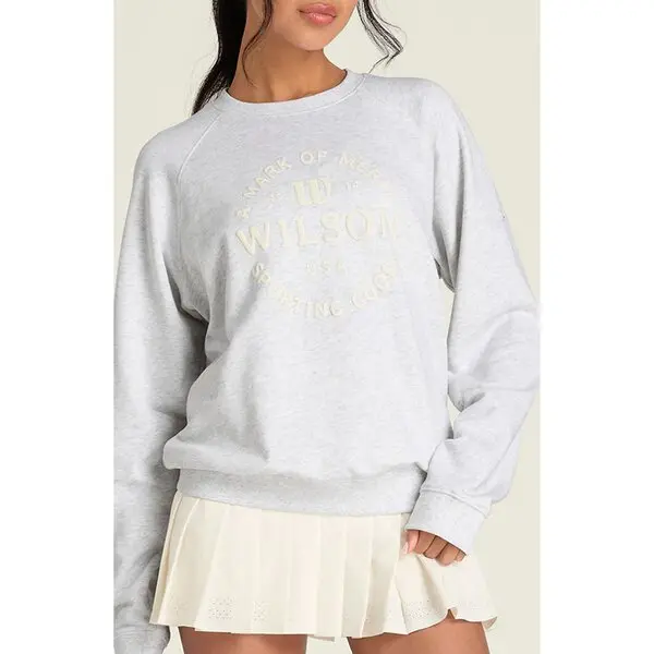 Wilson Classic Crewneck Sweatshirt - Cloud Heather