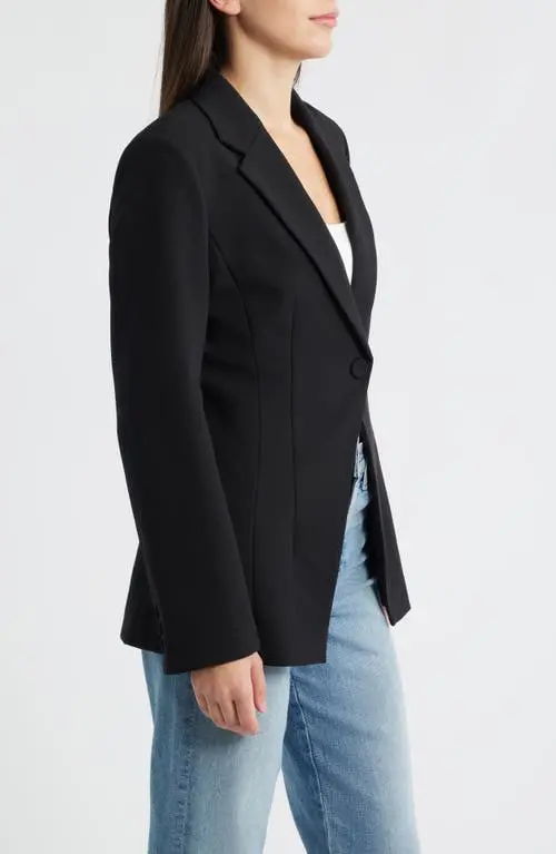 French Connection Azra Cinched One-button Blazer - Black