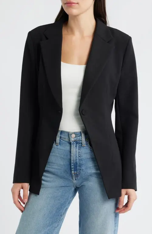 French Connection Azra Cinched One-button Blazer - Black