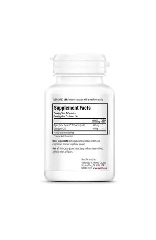 KYOLIC Aged Garlic Extract Formula 110, Coq10 Cardiovascular