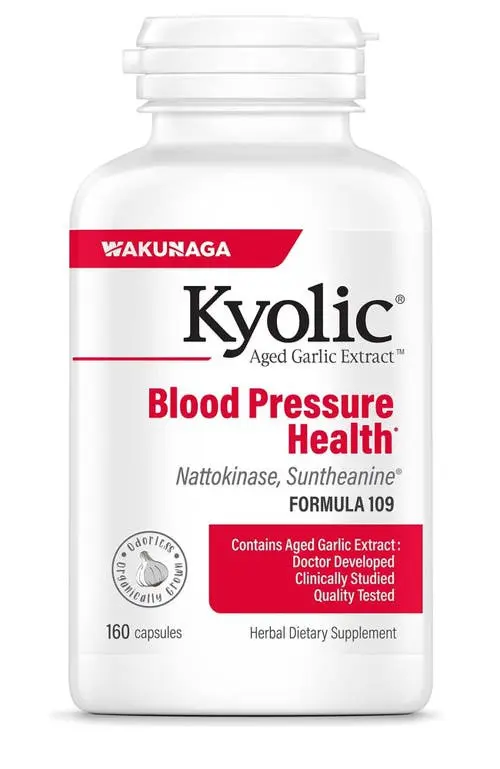 KYOLIC Aged Garlic Extract Formula 109, Blood Pressure Health - None