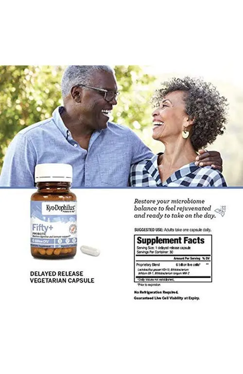 KYO-DOPHILUS Fifty+ Probiotic, Restore Digestive And Immune Support