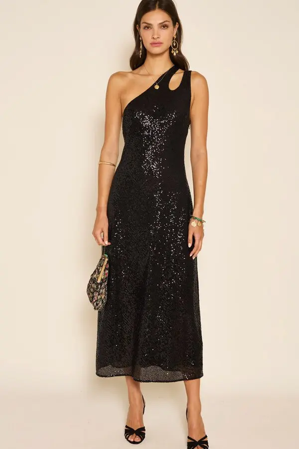 Rixo Avena Sequin Sequin Maxi Dress Regular