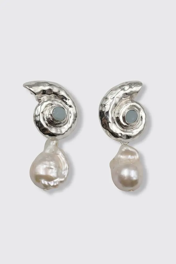 Rixo Cali Earrings With Pearl
