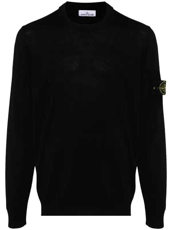 Stone Island Virgin Wool Crewneck Sweater