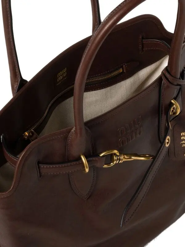 Miu Miu Aventure Medium Leather Handbag