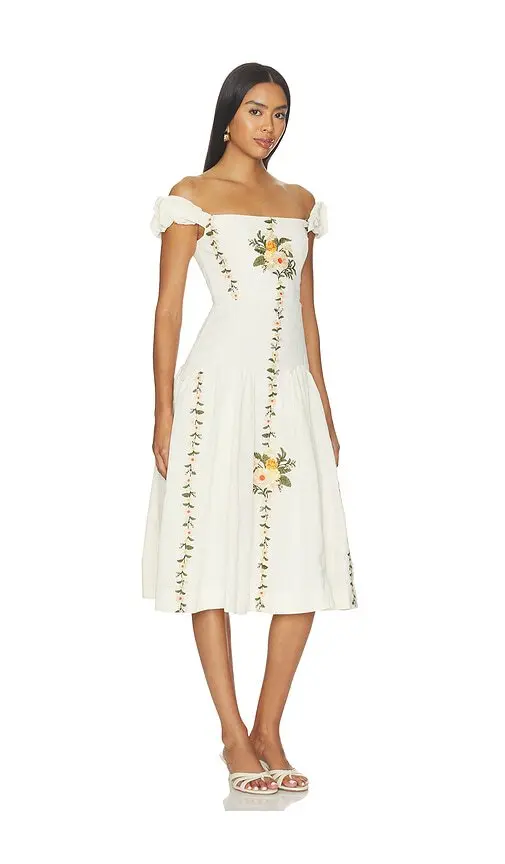 Agua Bendita Siembra Valle Dress In Multi