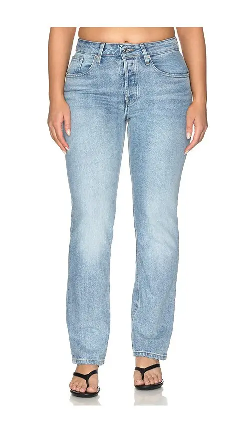 Good American Vintage Straight Jeans In Blue