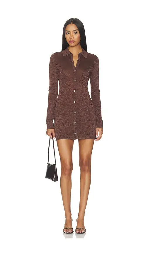 Ksubi Devin Shirt Dress In Brown