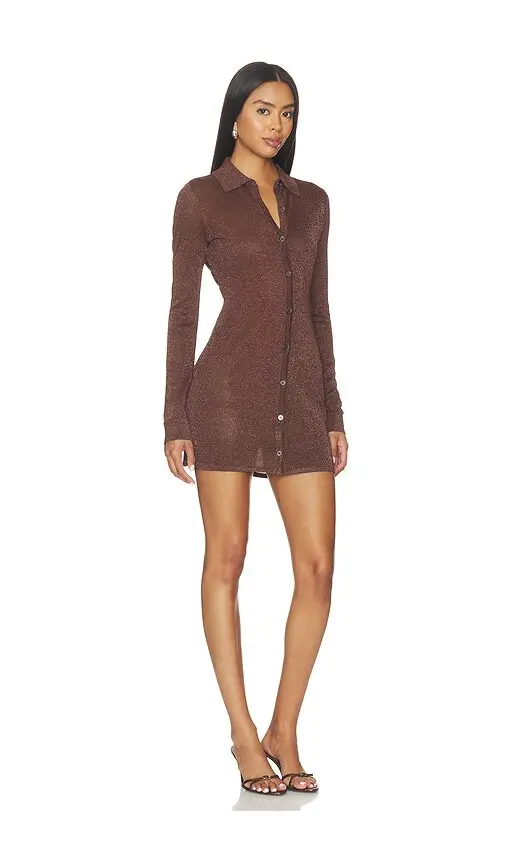 Ksubi Devin Shirt Dress In Brown
