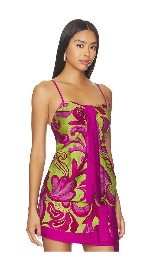 SEVEN WONDERS Catriona Split Front Top In Multi
