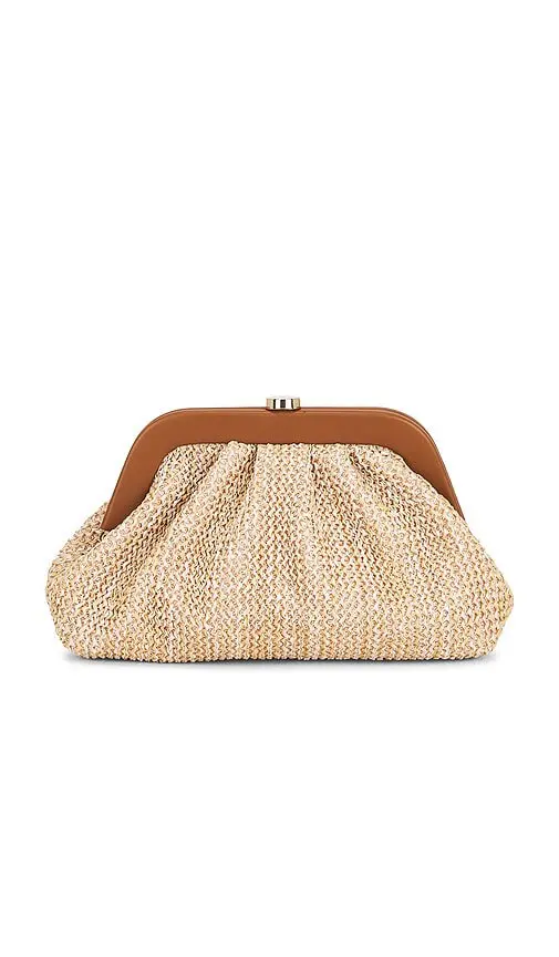 OLGA BERG Ash Woven Clutch