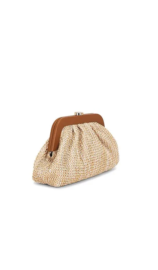 OLGA BERG Ash Woven Clutch