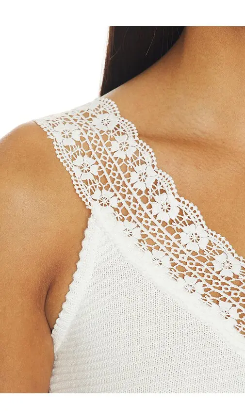 Tularosa Janis Lace Pointelle Mini Dress