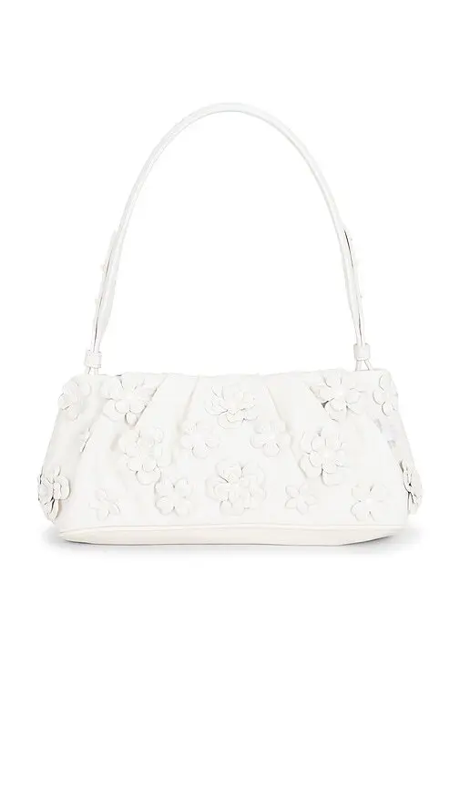 Simkhai Harlow Leather Flower Shoulder Bag
