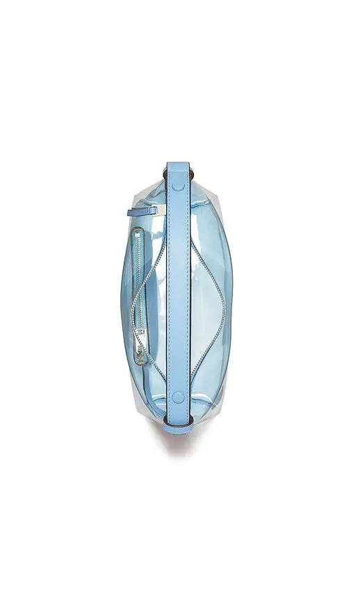Tory Burch Mellow Clear Shoulder Bag In Blue