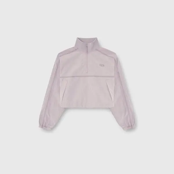 DIESEL® Relaxed Fit Crinkled Nylon Anorak Jacket - Violet