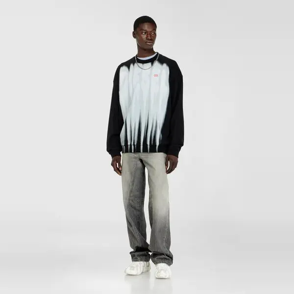 DIESEL® Cotton Sweatshirt With Graphic Print - Multicolor
