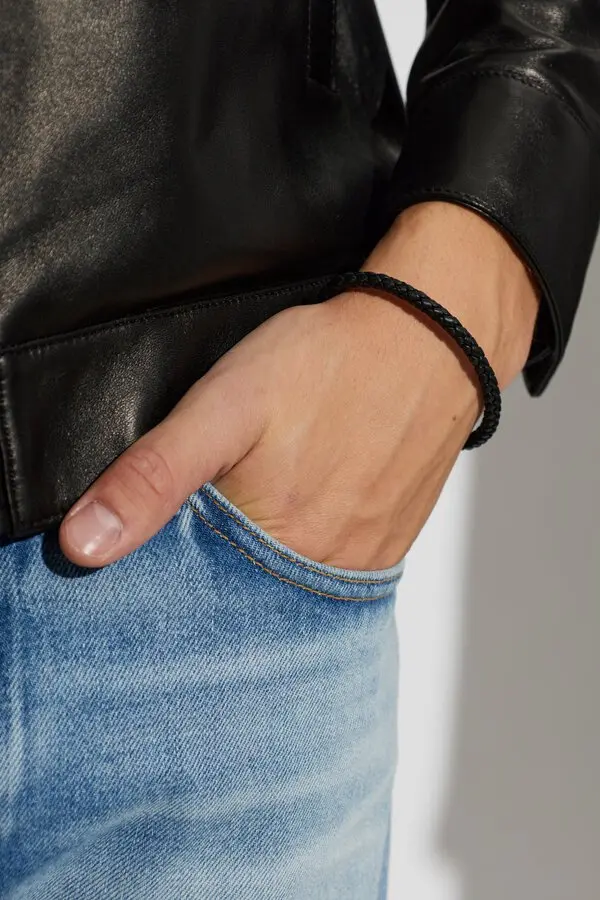 TOM FORD Braided Leather Bracelet