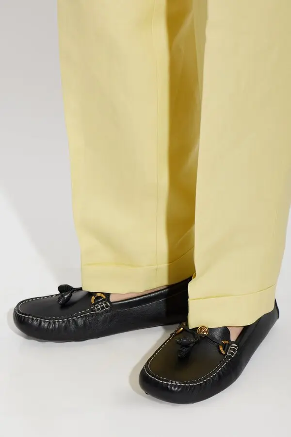 Versace Robin" Leather Moccasins