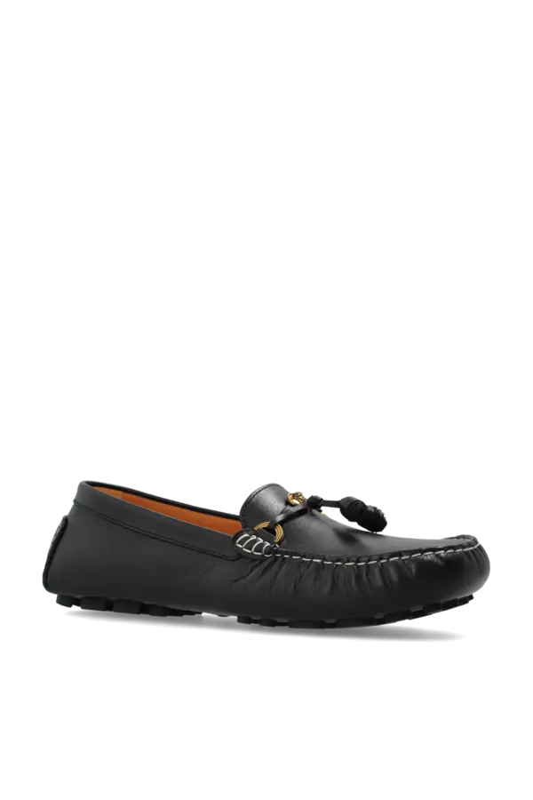 Versace Robin" Leather Moccasins