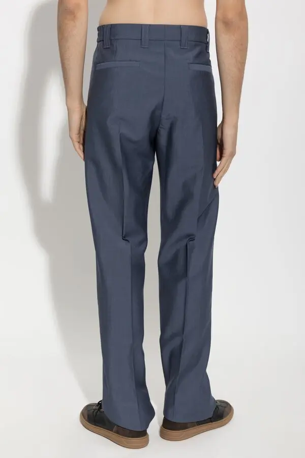 Versace Wool Pleated Trousers