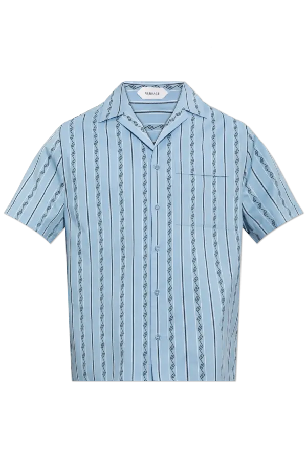 Versace Shirt With Greek Pattern
