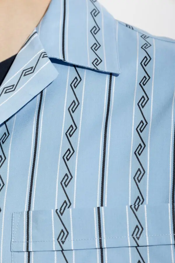 Versace Shirt With Greek Pattern