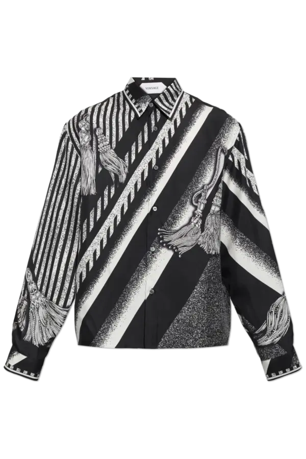 Versace Silk Shirt With Print