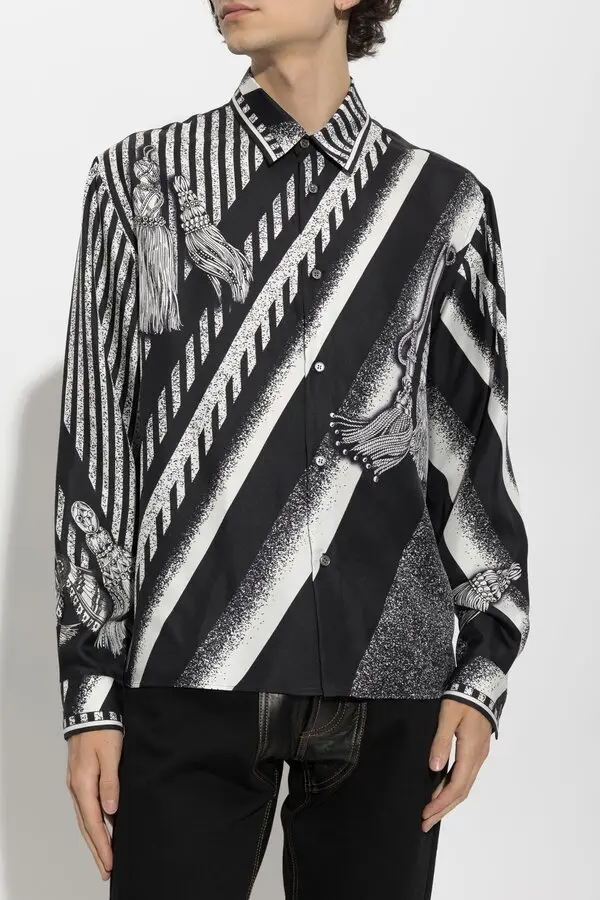 Versace Silk Shirt With Print