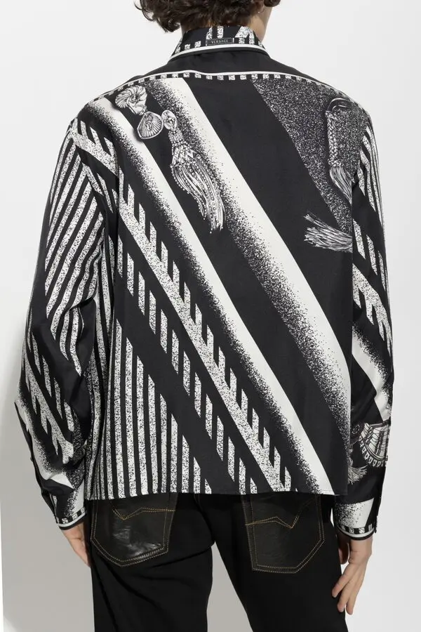 Versace Silk Shirt With Print