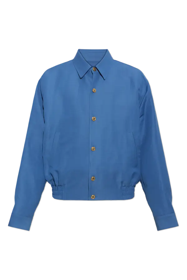 Versace Jacket With Collar - Blue