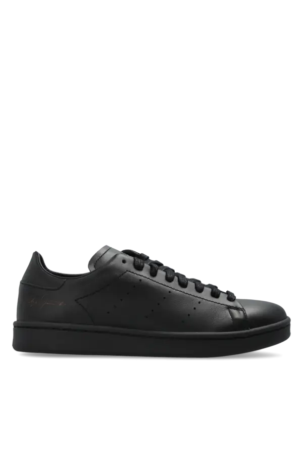 Y3 Stan Smith Leather Low Top Sneakers - Black