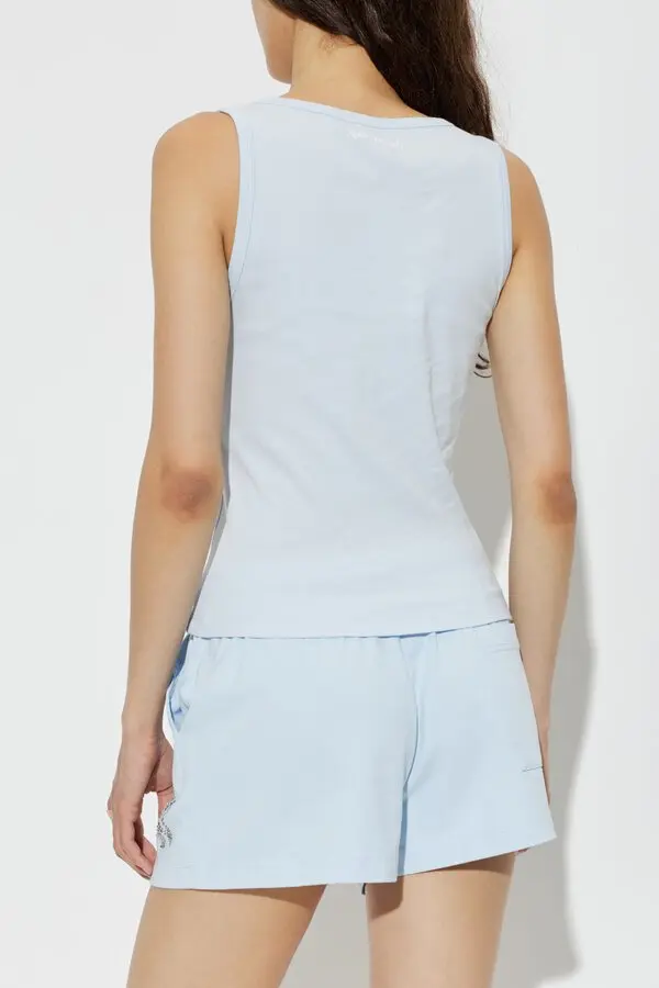 Sporty & Rich 47 X New York Yankees Appliqué Tank Top - Light Blue