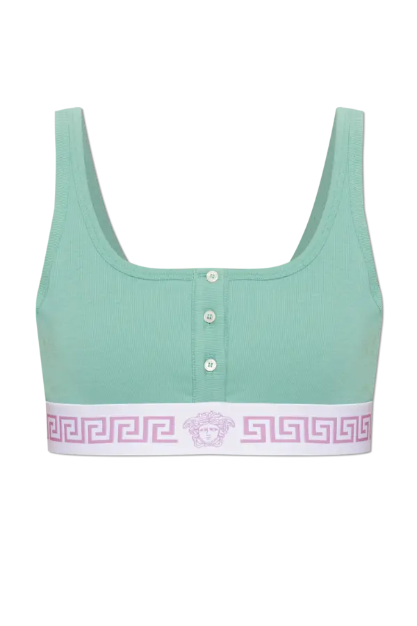 Versace Cotton Logo Bra