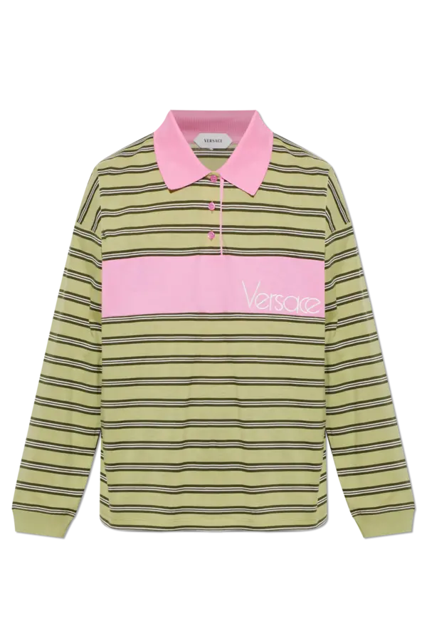 Versace Long-sleeve Polo - Green