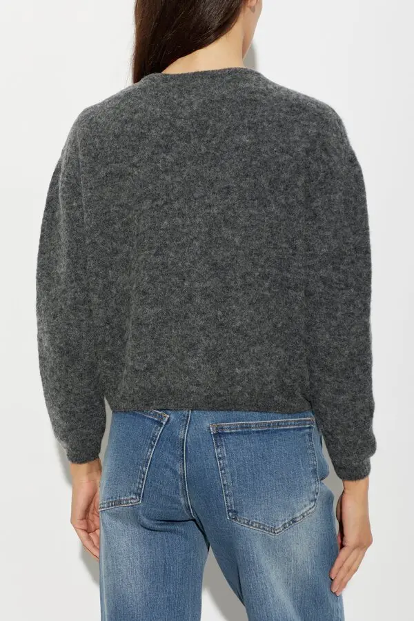 American Vintage Button-front Cropped Cardigan
