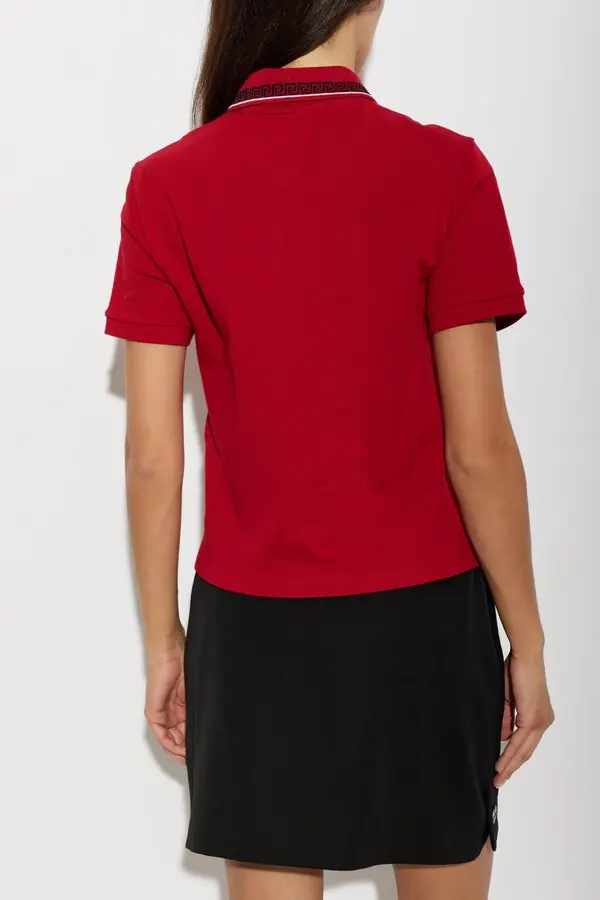 Versace Polo Shirt With Embroidered Logo