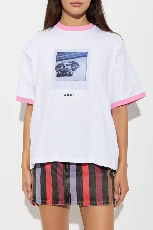 Versace Printed Cotton T-shirt