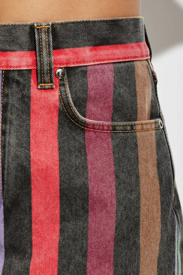 Versace Short Denim Skirt