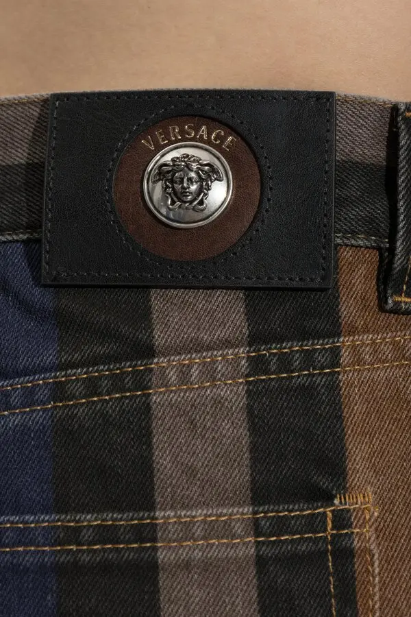 Versace Striped Pattern Jeans