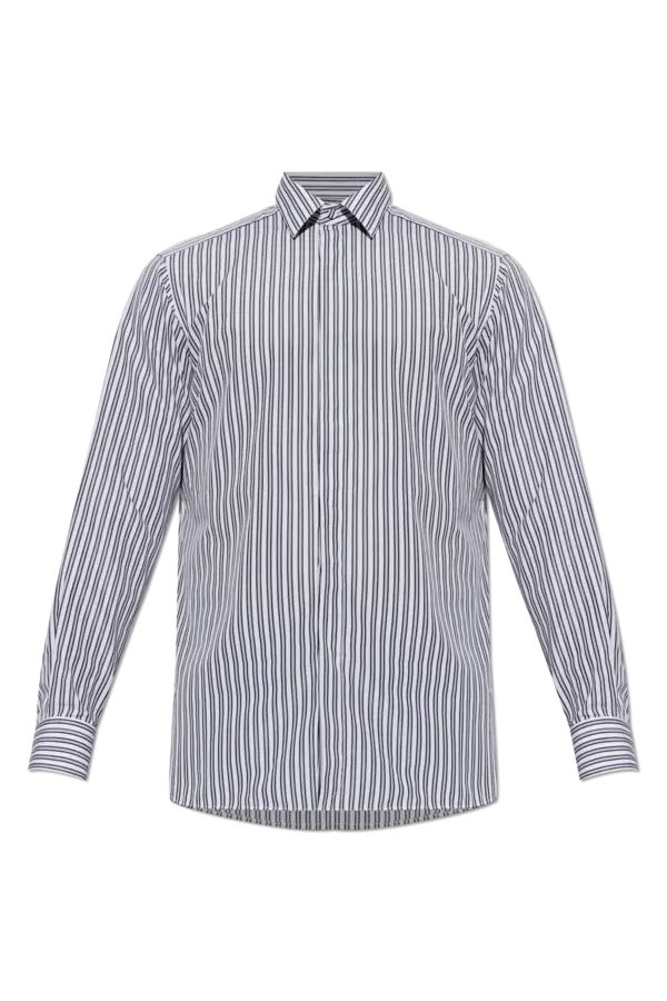 TOM FORD Shirt With Stripe Pattern - White