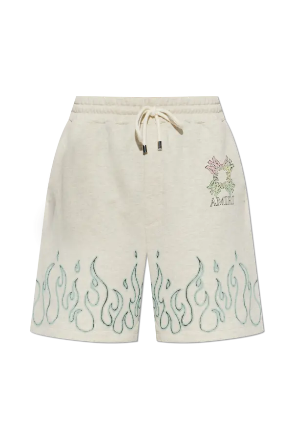 Amiri Shorts With Logo - Grey